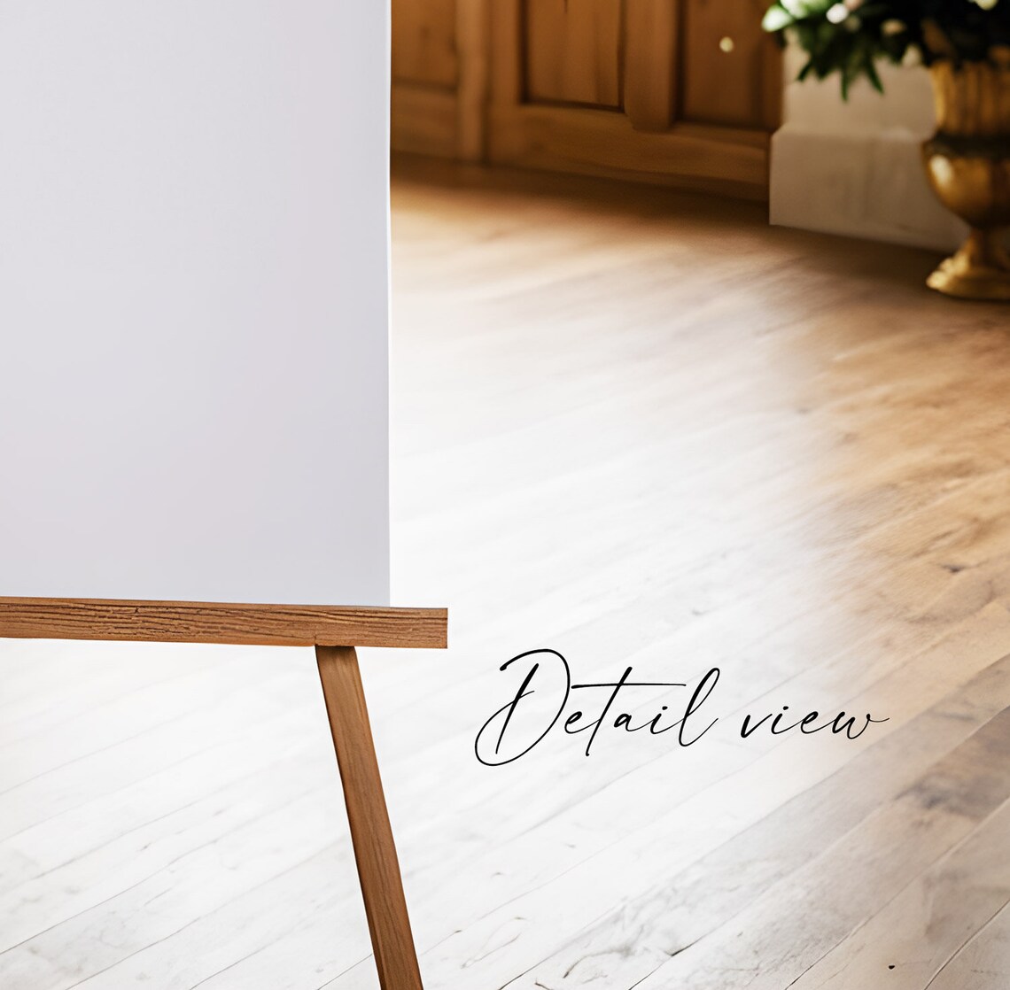 Easel Canvas Mockup Wedding Poster Mockup on Canvas Easel Mockup ...