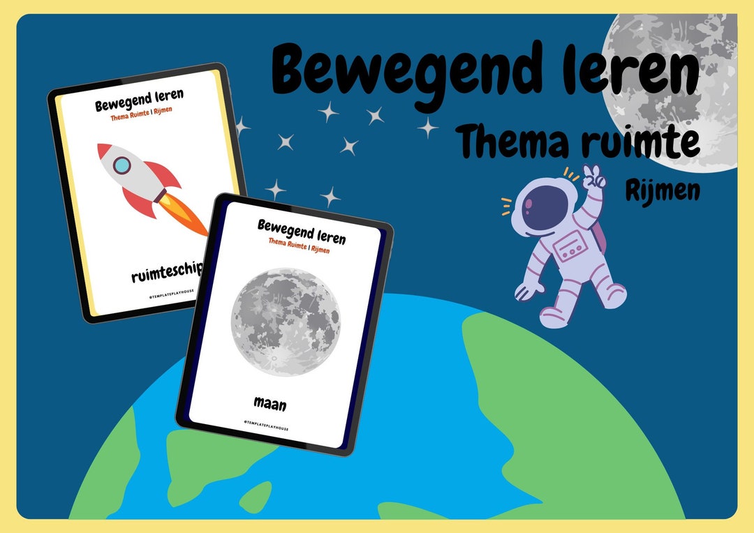 Bewegend Leren Thema Ruimte Ruimte Reis Leer En Rijm Avontuur Voor ...