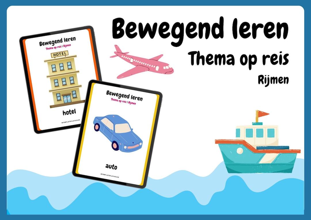 Bewegend Leren Thema Op Reis Interactief Educatief Thema Voor Kleuters ...