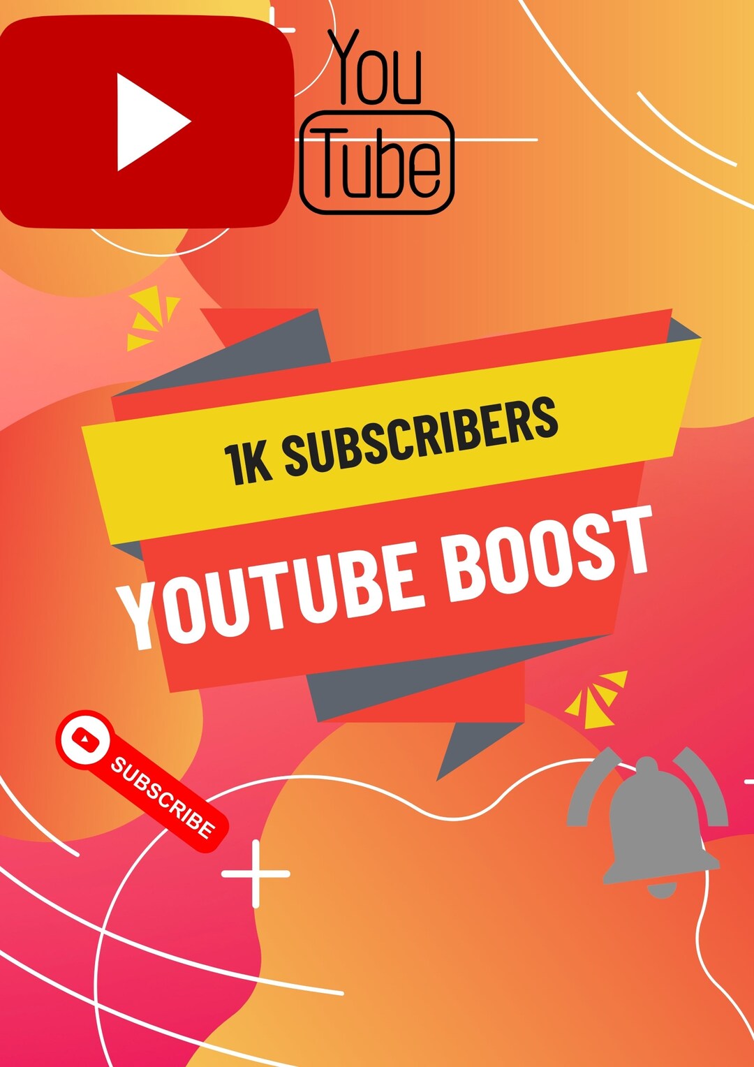 1.000 Youtube Subscribers, Boost Your Youtube, Boost Your Social Media ...
