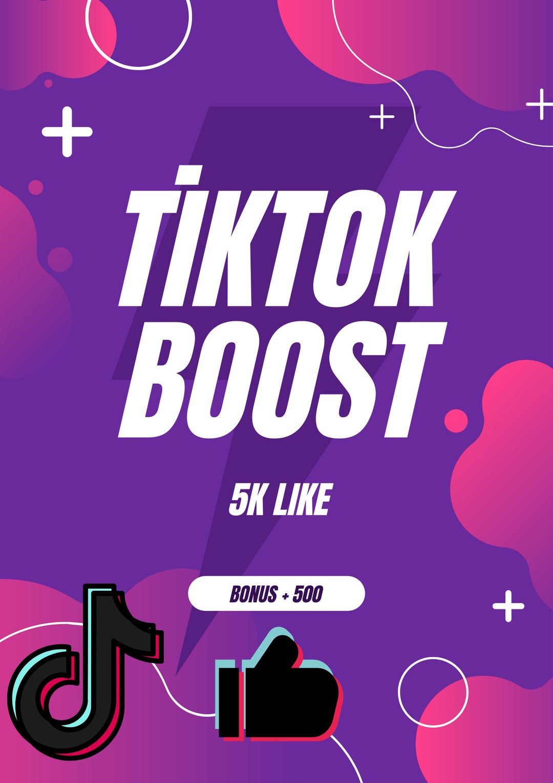 5.000 Tiktok Likes, Boost Your Tiktok, Boost Your Social Media, Fame is ...