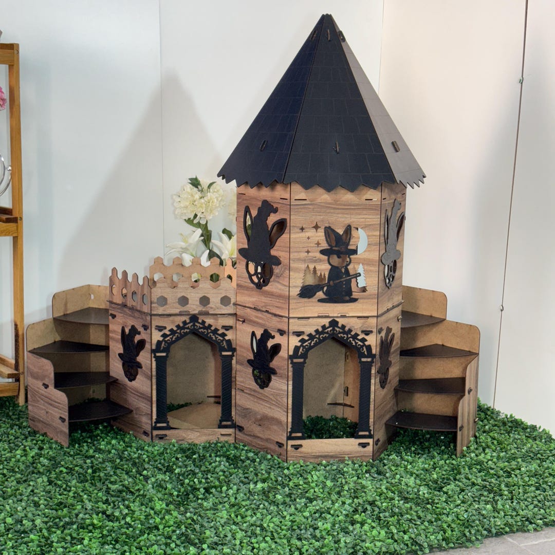 Grand Wizard Bunny Tower With Terrace: A Magical Nest Medieval Design ...