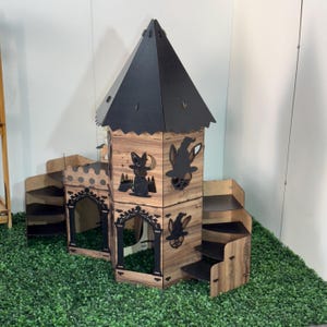 Enchanted Wizard Rabbit Tower and Terrace: Gothic Bunny Castle Hideaway ...