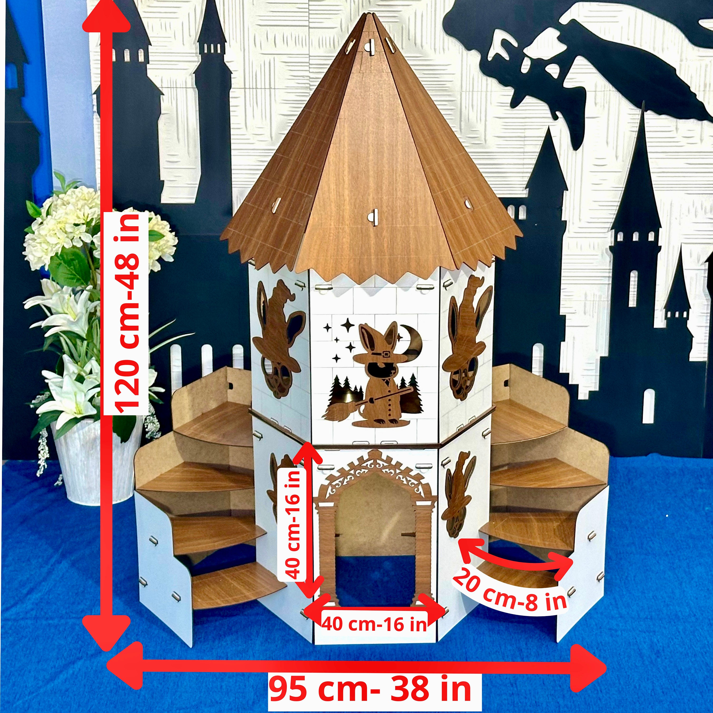 Guinea Pig Magical Castle, With Different Beautiful Design, White ...