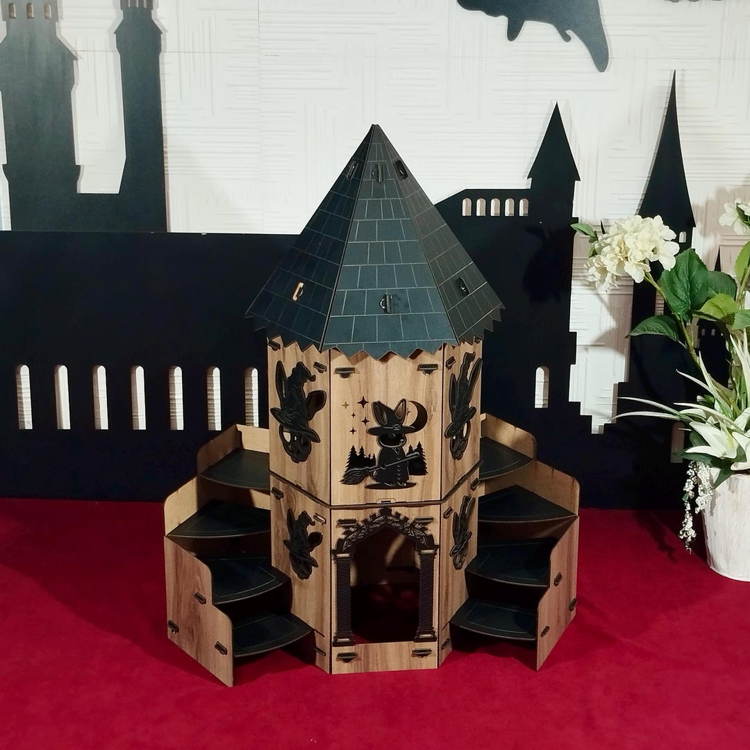 Large Wizard Rabbit Tower: A Magical Nest Medieval Design Bunny Castle ...
