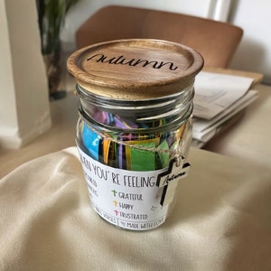 Bible Verse Jar, Christian Affirmation, Read Me When Jar, Color-coded ...