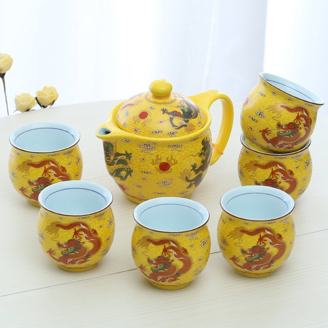 Ceramic Tea Set Kung Fu Tea Set Double Layer Non-hot Tea Cup ...