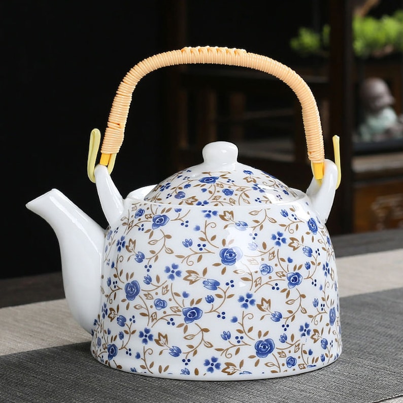 Ceramic Teapot Ceramic Tea Set Modern Kung Fu Tea Set Anti-scald Double ...