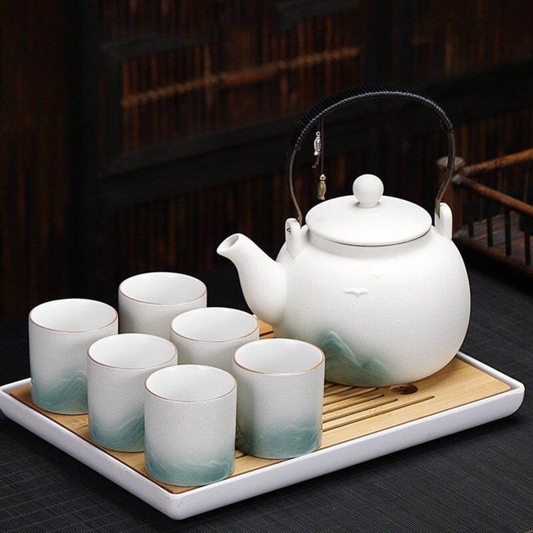 Ceramic Teapot Simple Ceramic Tea Set Large Capacity Ceramic Teapot Tea ...