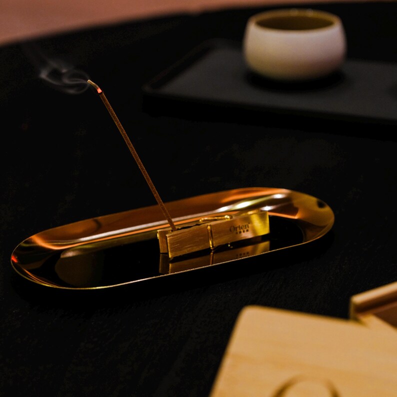 Handcrafted Incense Set, Natural Sticks, Brass Holder, Bamboo Box ...