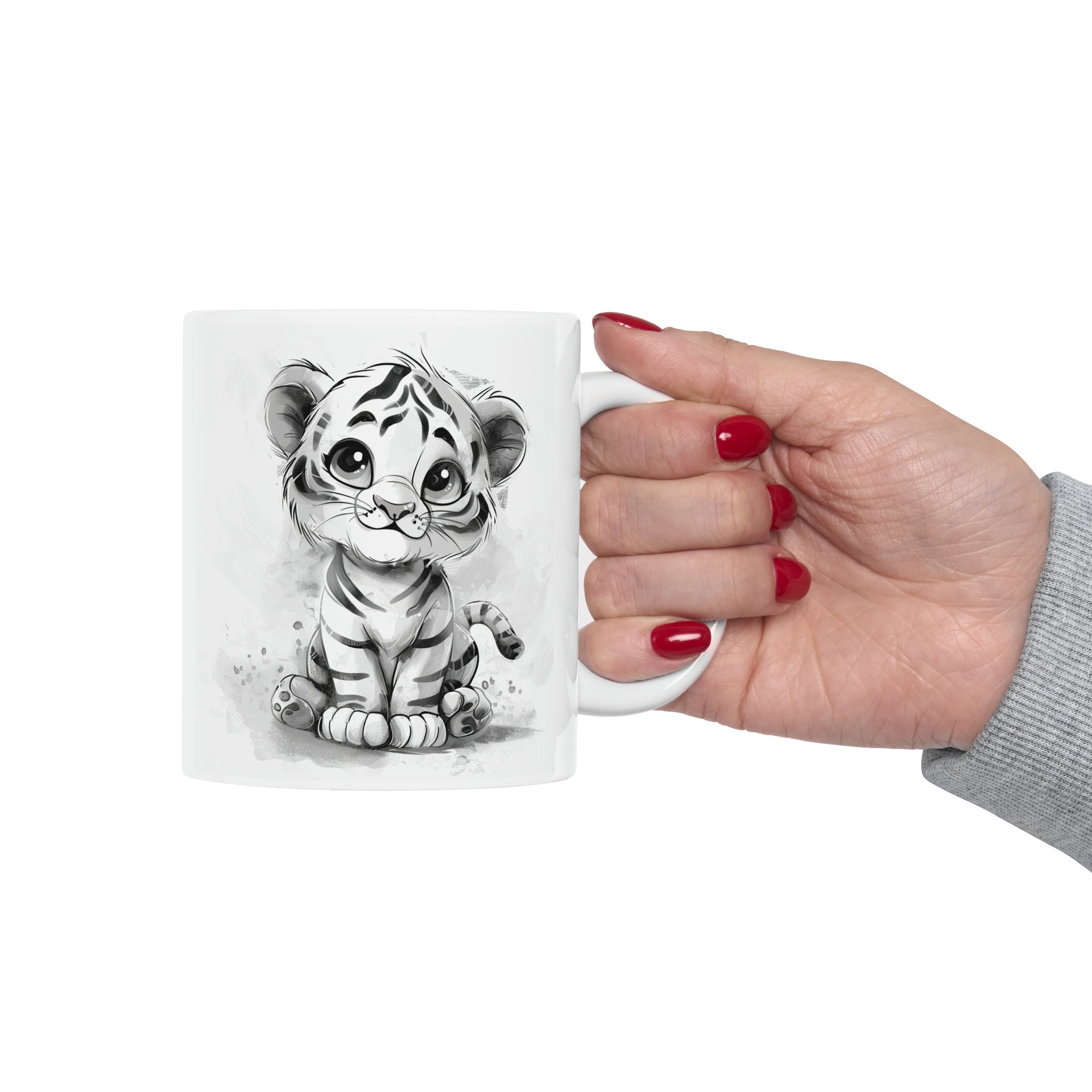 Tigger Mug, Cute Mug, Waterproof Tigger Mug, Gift Cup, Gift Mug, Cute ...