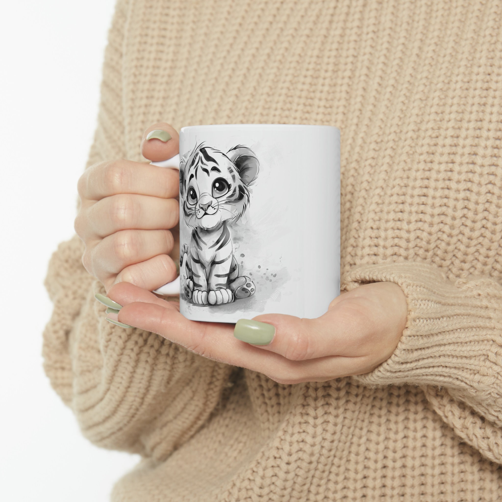 Tigger Mug, Cute Mug, Waterproof Tigger Mug, Gift Cup, Gift Mug, Cute ...