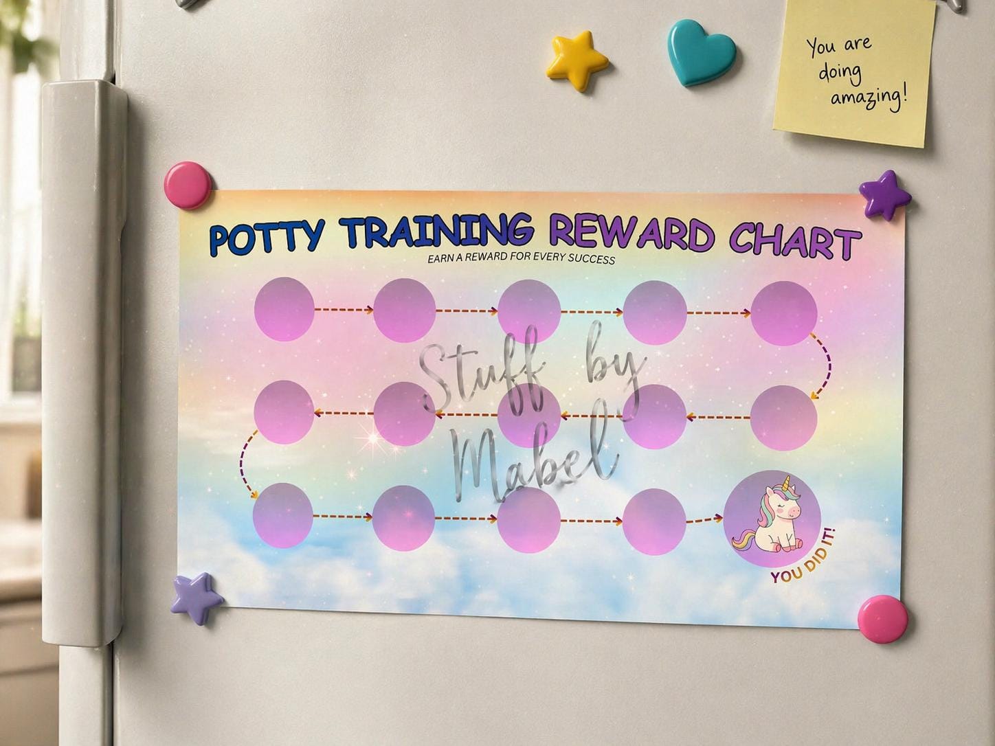 Unicorn Potty Training Chart Printable, Toilet Training Reward Chart ...