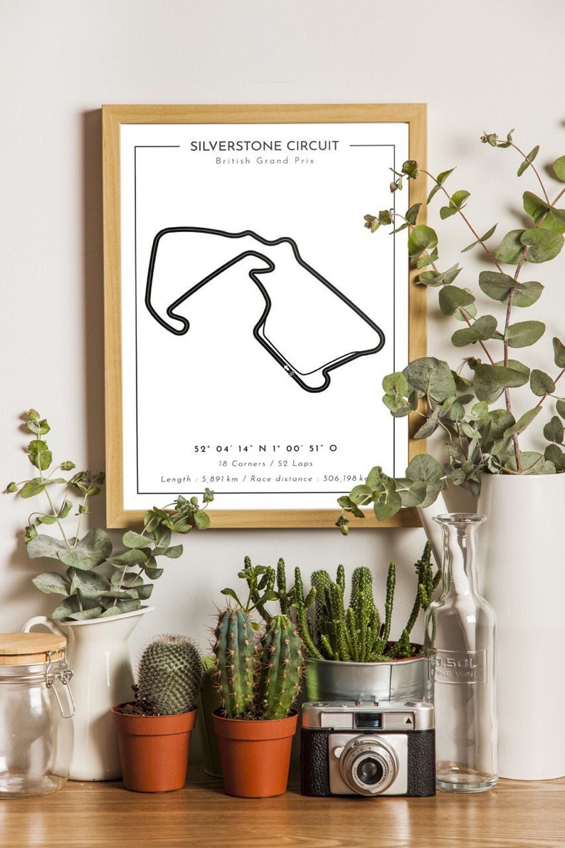 F1 Poster Silverstone Circuit - Etsy
