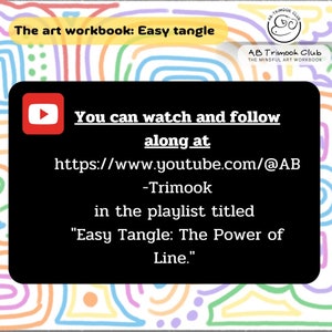 Easy Tangle Doodles, Worksheet for Everyone, Mindfulness Zentangle ...