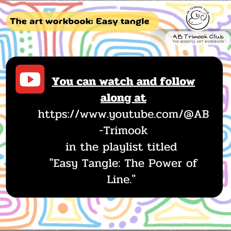 Easy Tangle Doodles, Worksheet for Everyone, Mindfulness Zentangle ...