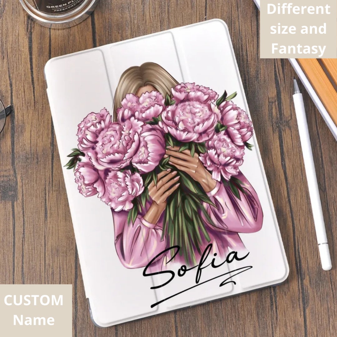 Personalized iPad Case Custom Manga Girl Name iPad Pro Case Aesthetic ...