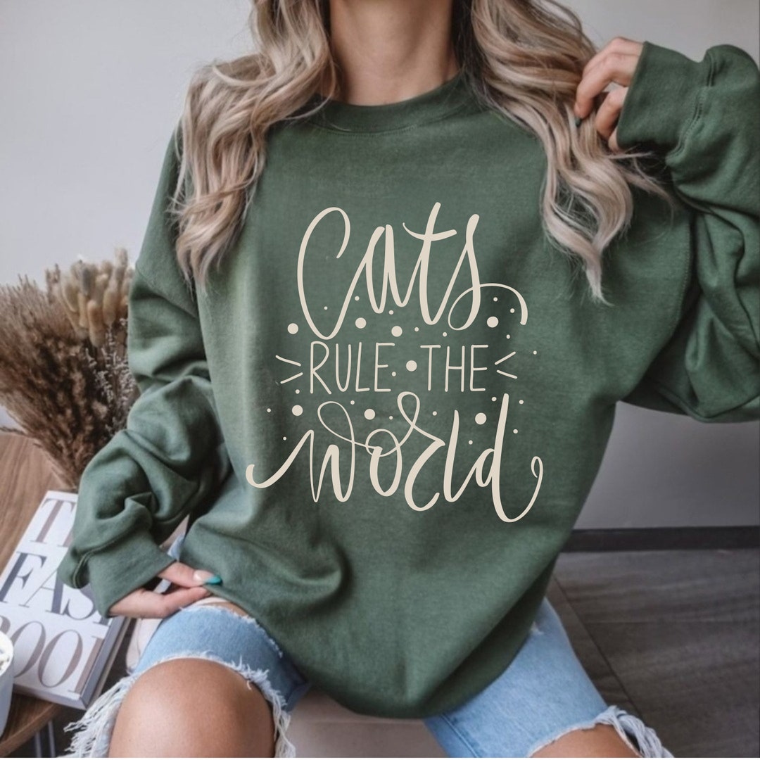 CATS RULE Svg Cat Clipart Funny Cat Png Cat Quotes Clipart Cute Cat Png ...