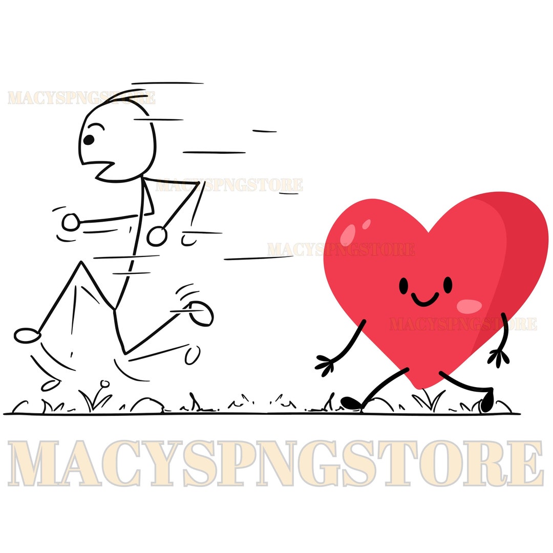 6 Valentine's Day Designs, Stickmen Love PNG, Stickman Valentine ...