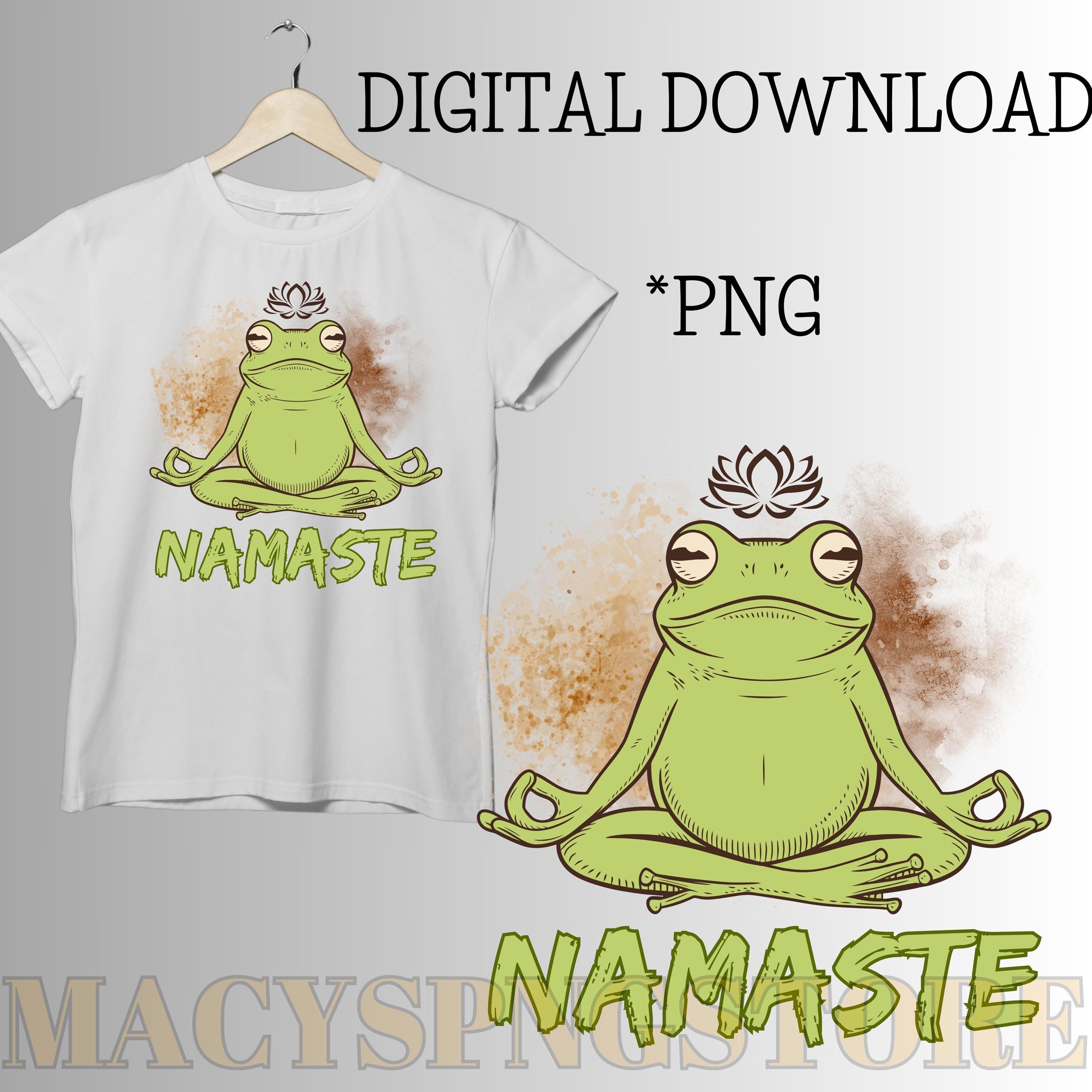 Namaste PNG, Frog Meditation SVG, Funny Sublimation Design, Fun Namaste ...