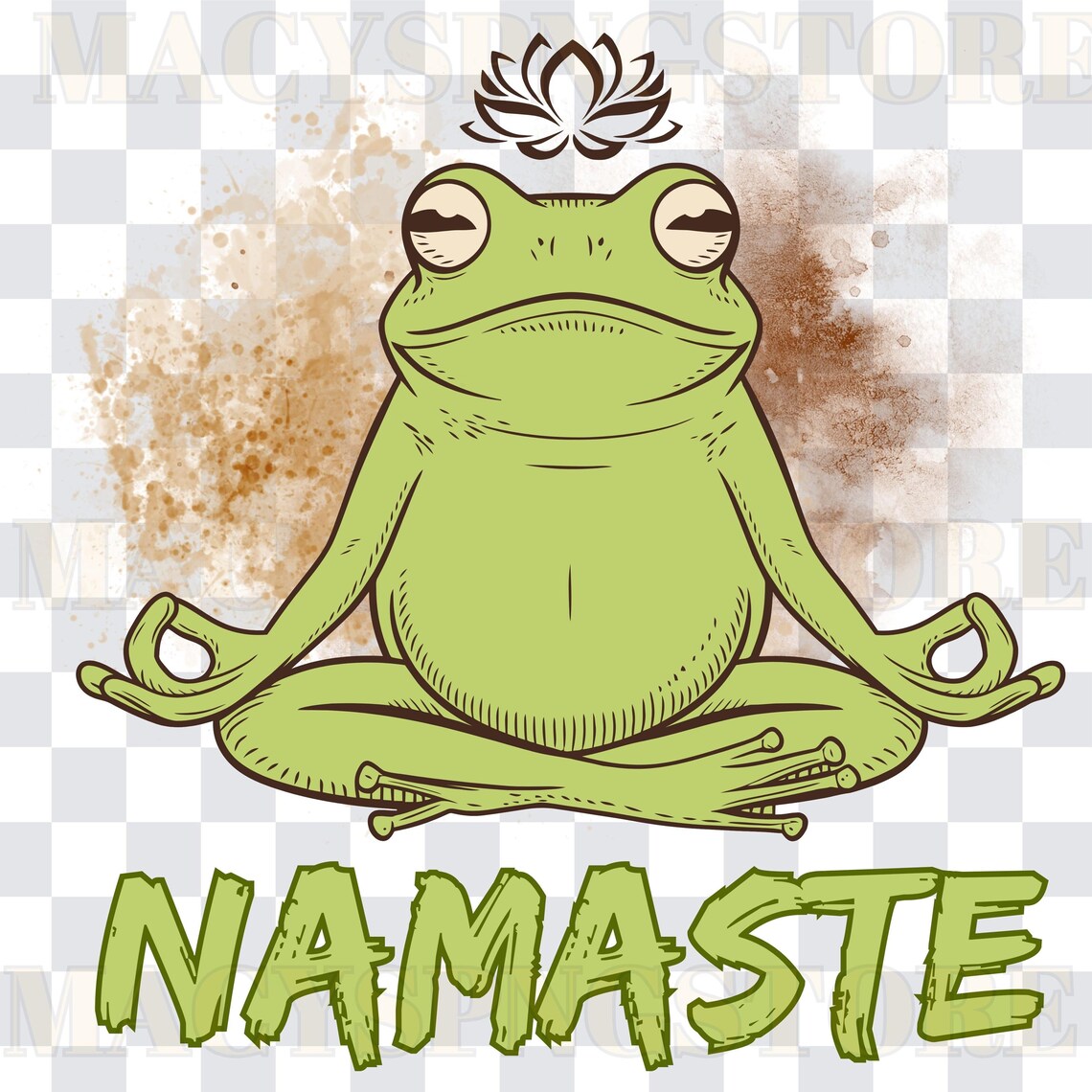 Namaste PNG, Frog Meditation SVG, Funny Sublimation Design, Fun Namaste ...