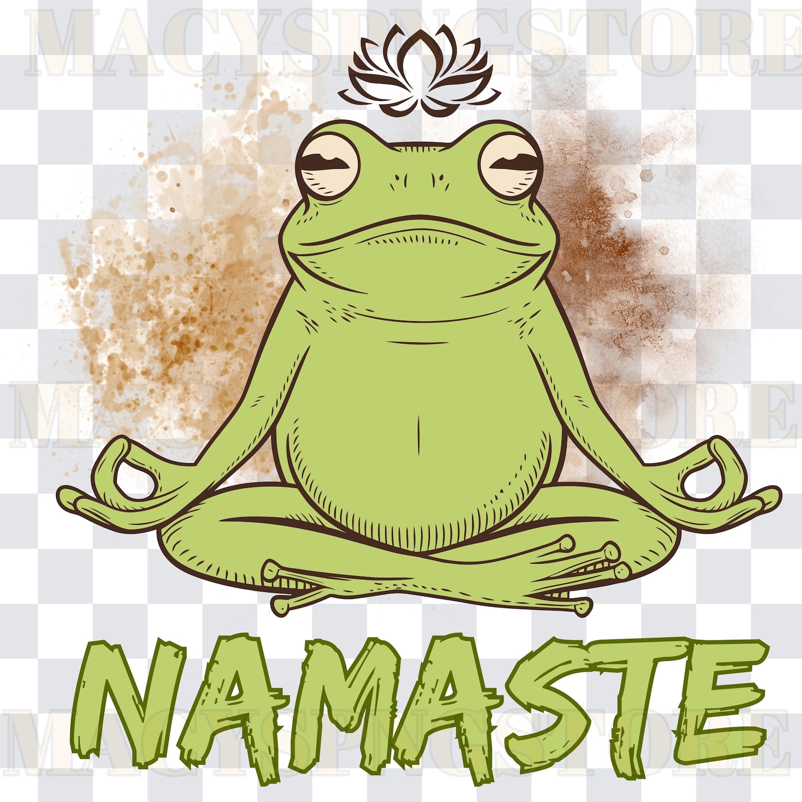 Namaste PNG, Frog Meditation SVG, Funny Sublimation Design, Fun Namaste ...