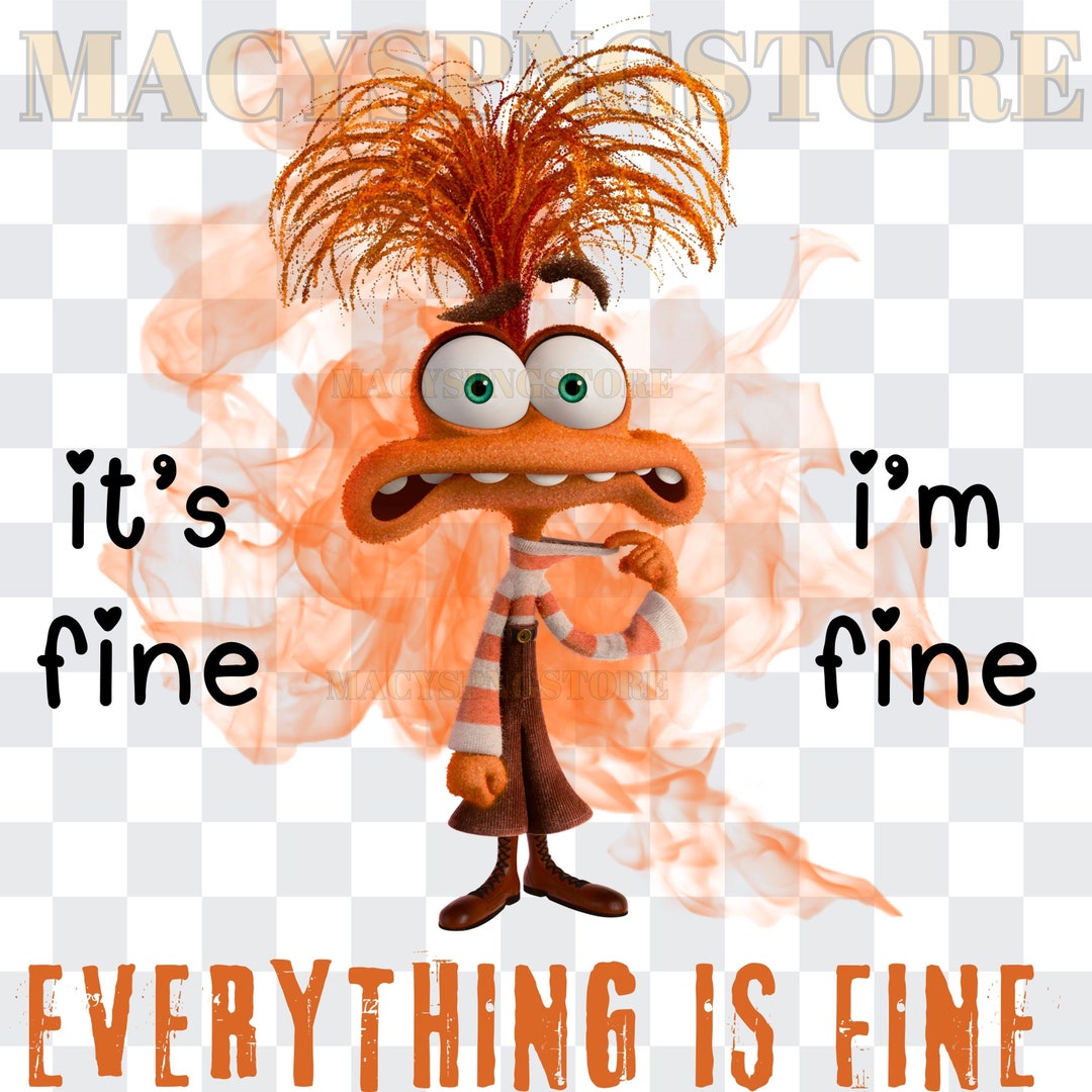 It's Fine Everything is Fine SVG: Funny Cartoon Design (digital ...