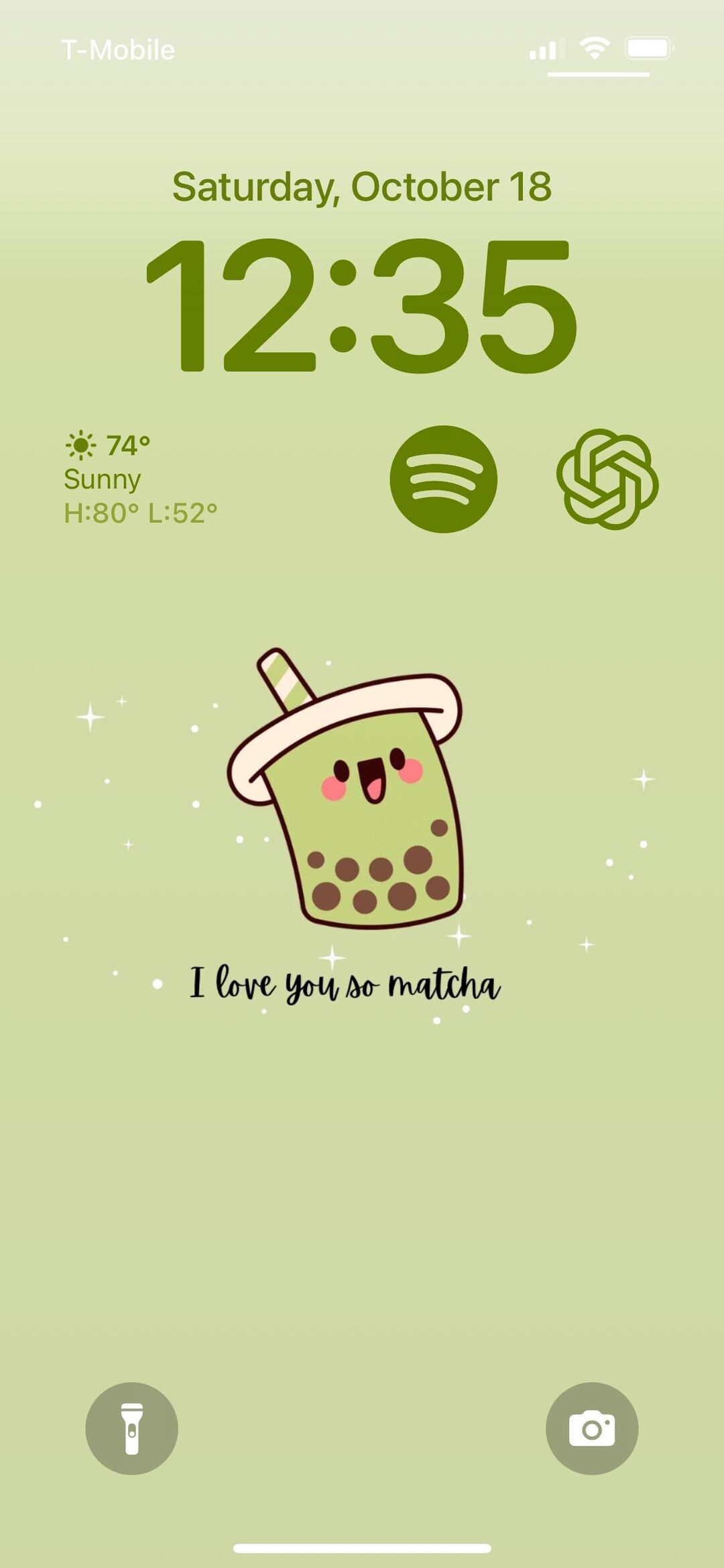 Matcha Boba Phone Wallpaper | Set (digital Download) - Etsy