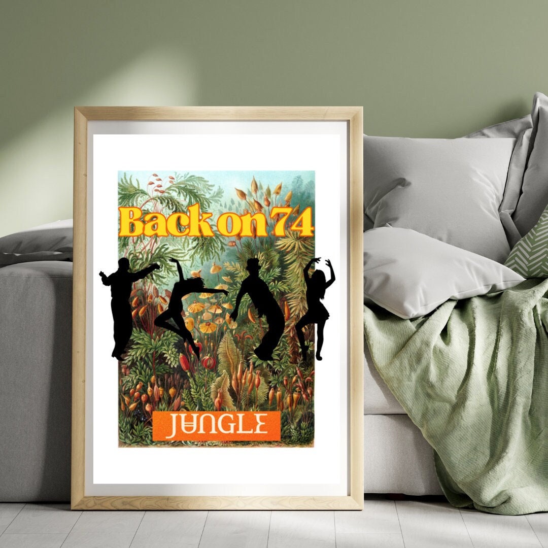 Jungle 'back on 74' Song Original Design Premium Semi-glossy Music ...