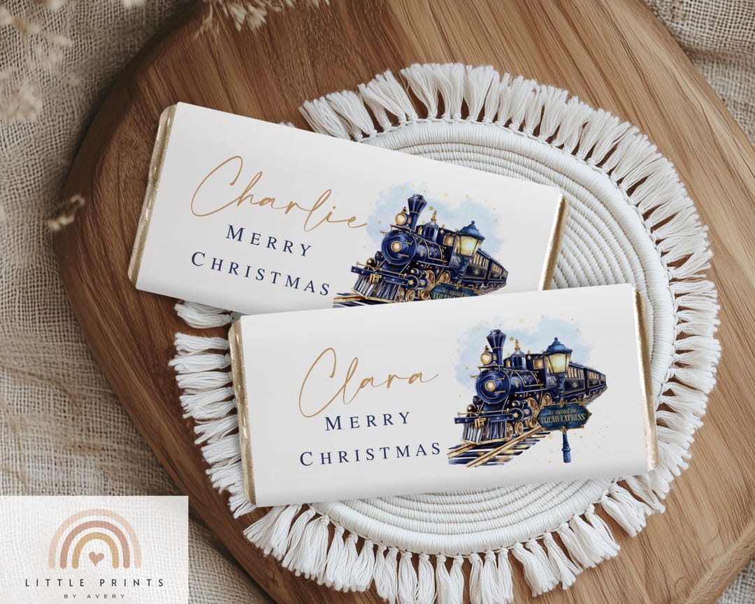 Personalised Chocolate Bar Wrapper, Christmas Chocolate Wrapper, Galaxy ...