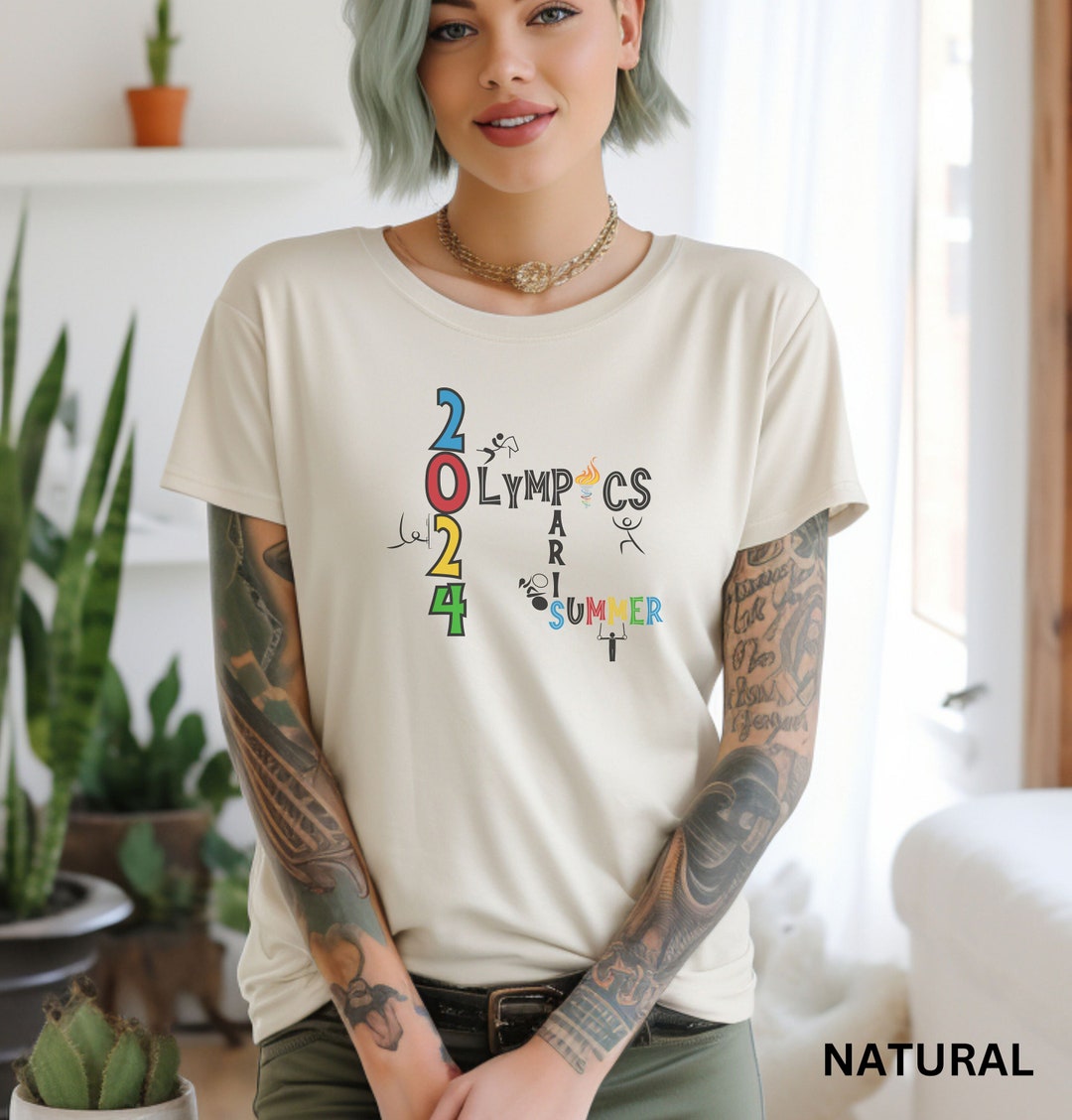 2024 Paris Summer Olympics T Shirt Athletic Events Tshirt Olympic Rings ...