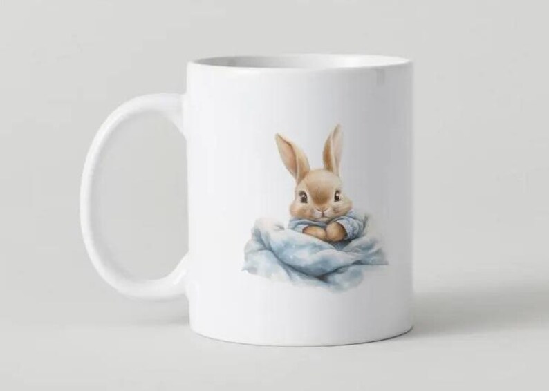 Vintage Bunny Stickers Retro Rabbit Illustrations 40 Cute Animal PNG ...