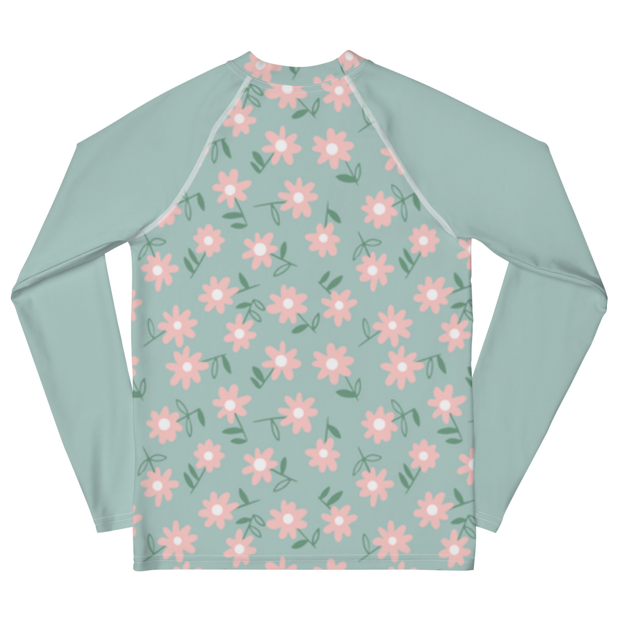 Small Flowers Rash Shirt for Youth UPF 50 UV Protection Swimwear ...