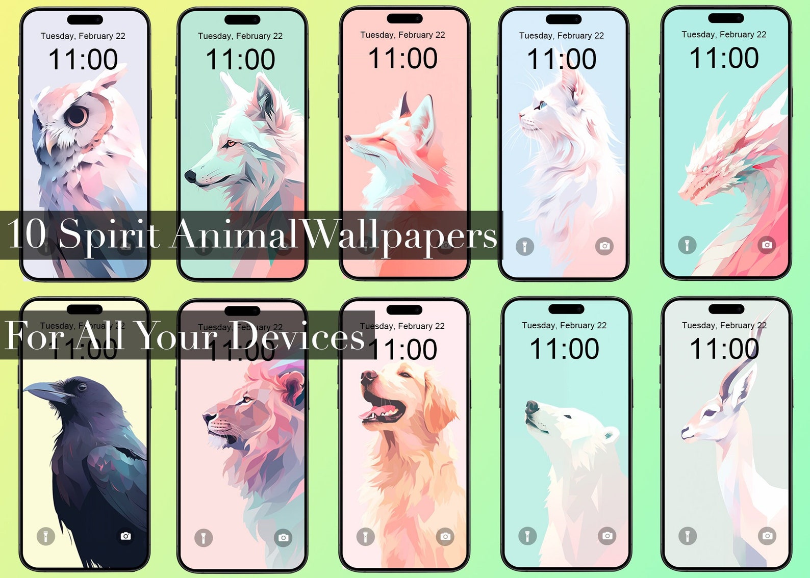 Spirit Animals Wallpaper Pack - Etsy