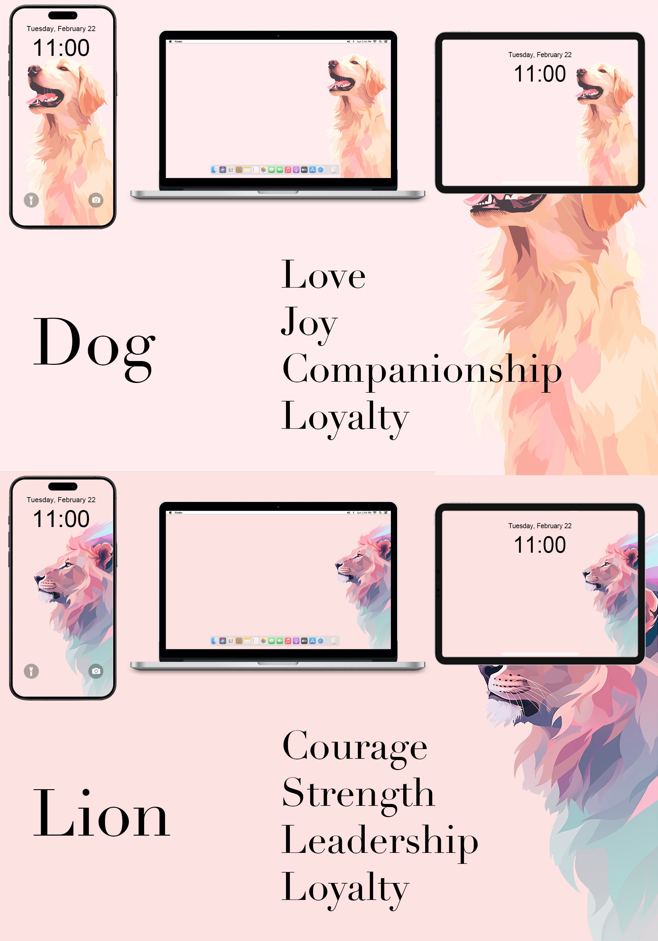 Spirit Animals Wallpaper Pack - Etsy