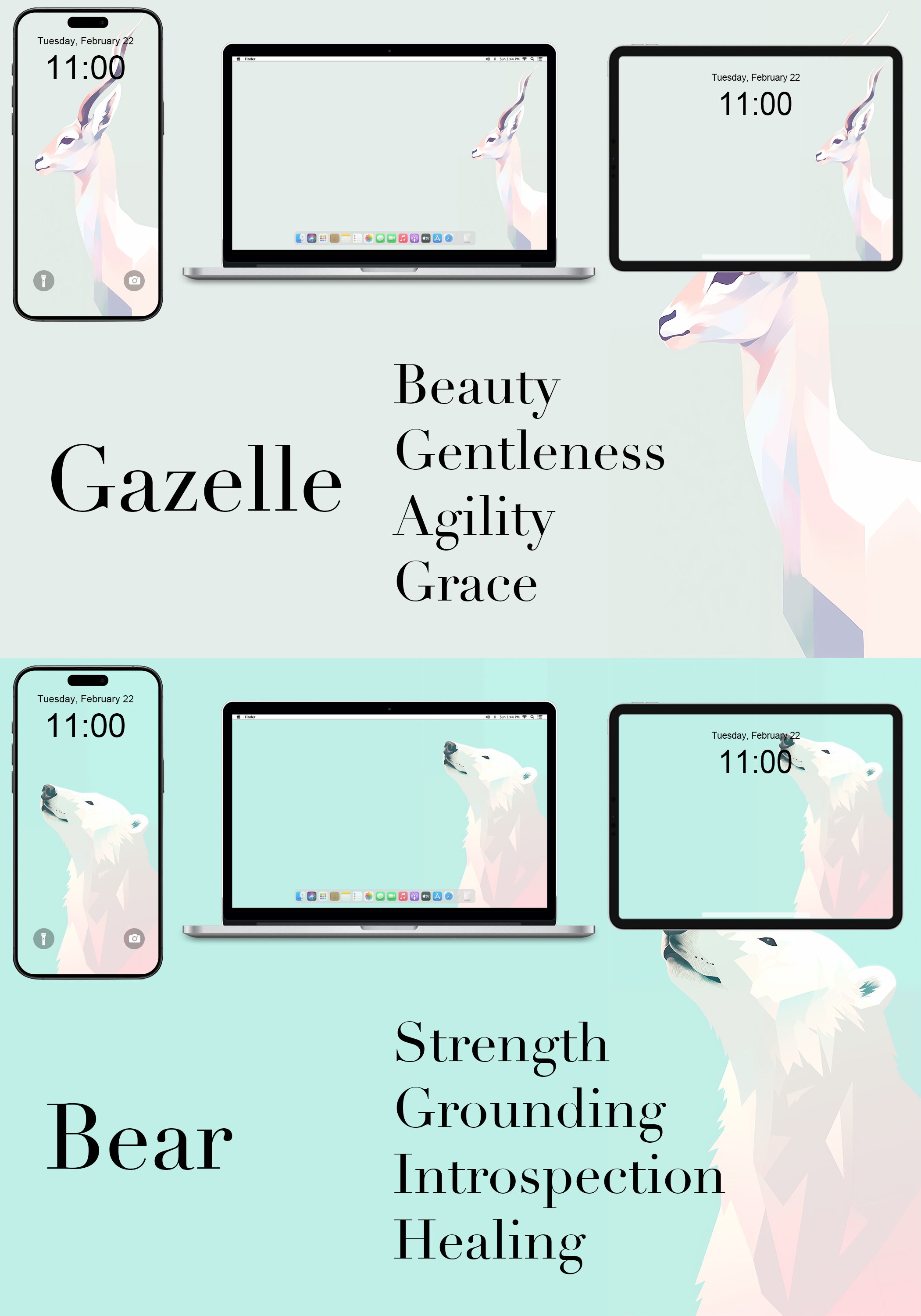Spirit Animals Wallpaper Pack - Etsy
