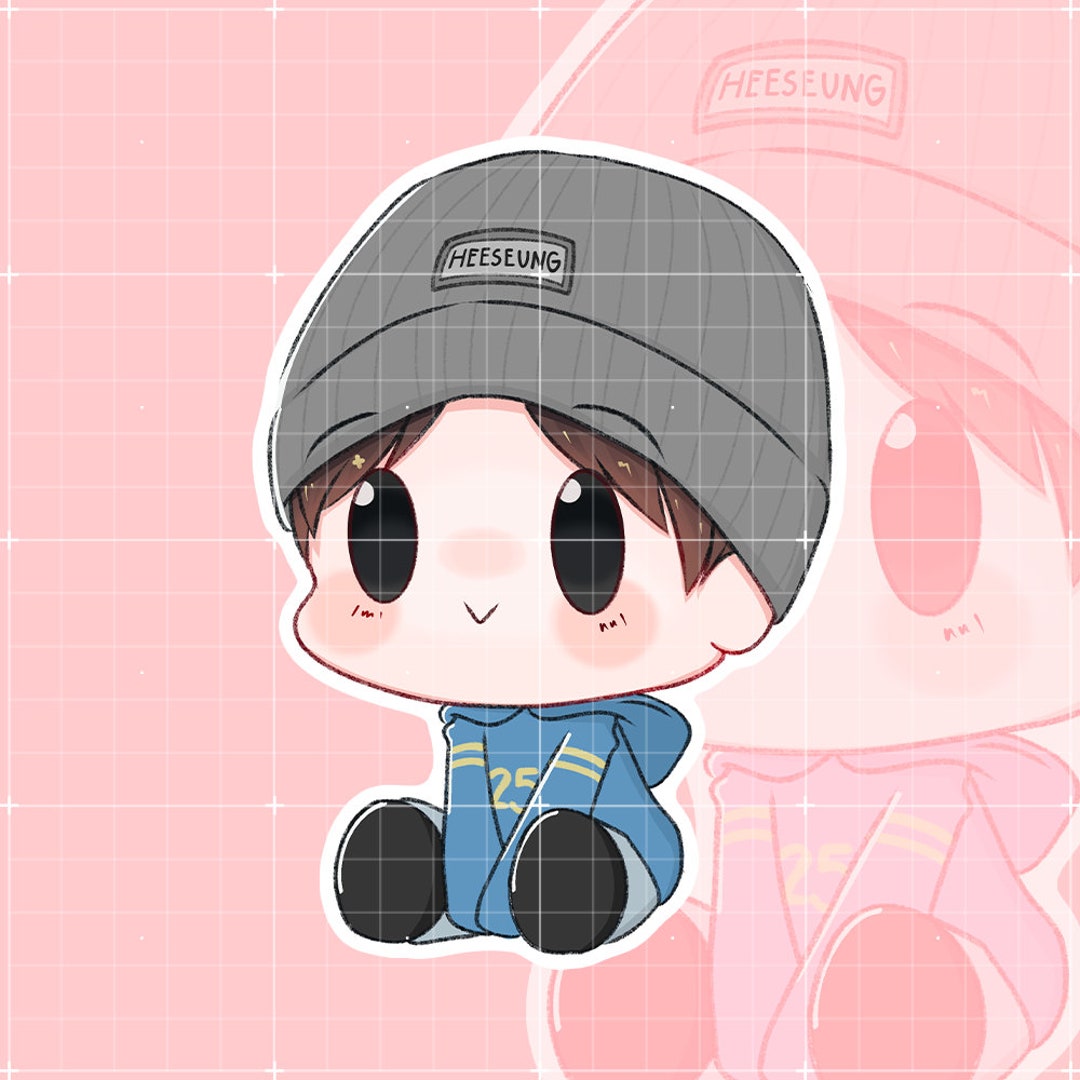 ENHYPEN Heeseung Cute Chibi Art PNG - Etsy