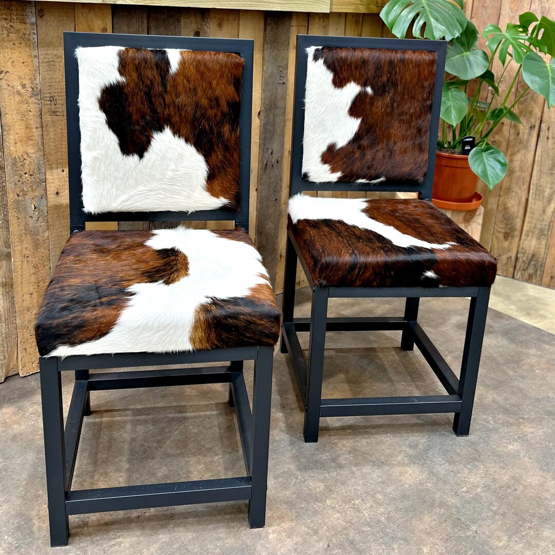 Genuine Cowhide Dining Chair, Kitchen Chairs, Accent Chair, Dining ...