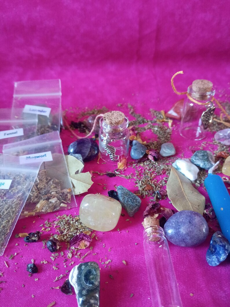 Water Element Zodiac DIY Kit, Crystals, Herbs, Candle - Etsy
