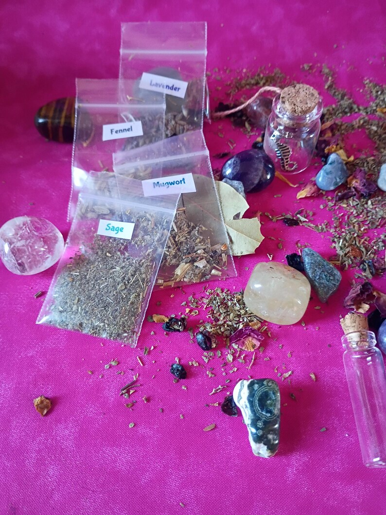 Water Element Zodiac DIY Kit, Crystals, Herbs, Candle - Etsy