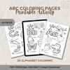 ABC Animal Coloring Book, Alphabet Coloring Pages, Colorful Activity ...