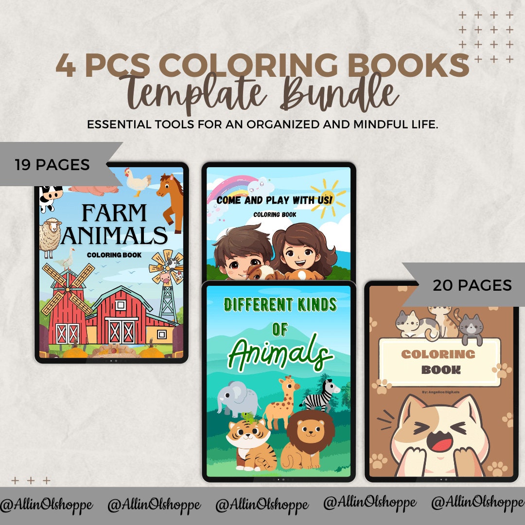 Editable Kids Busy Book Canva Template: 10 Theme Bundle (PLR) - Etsy