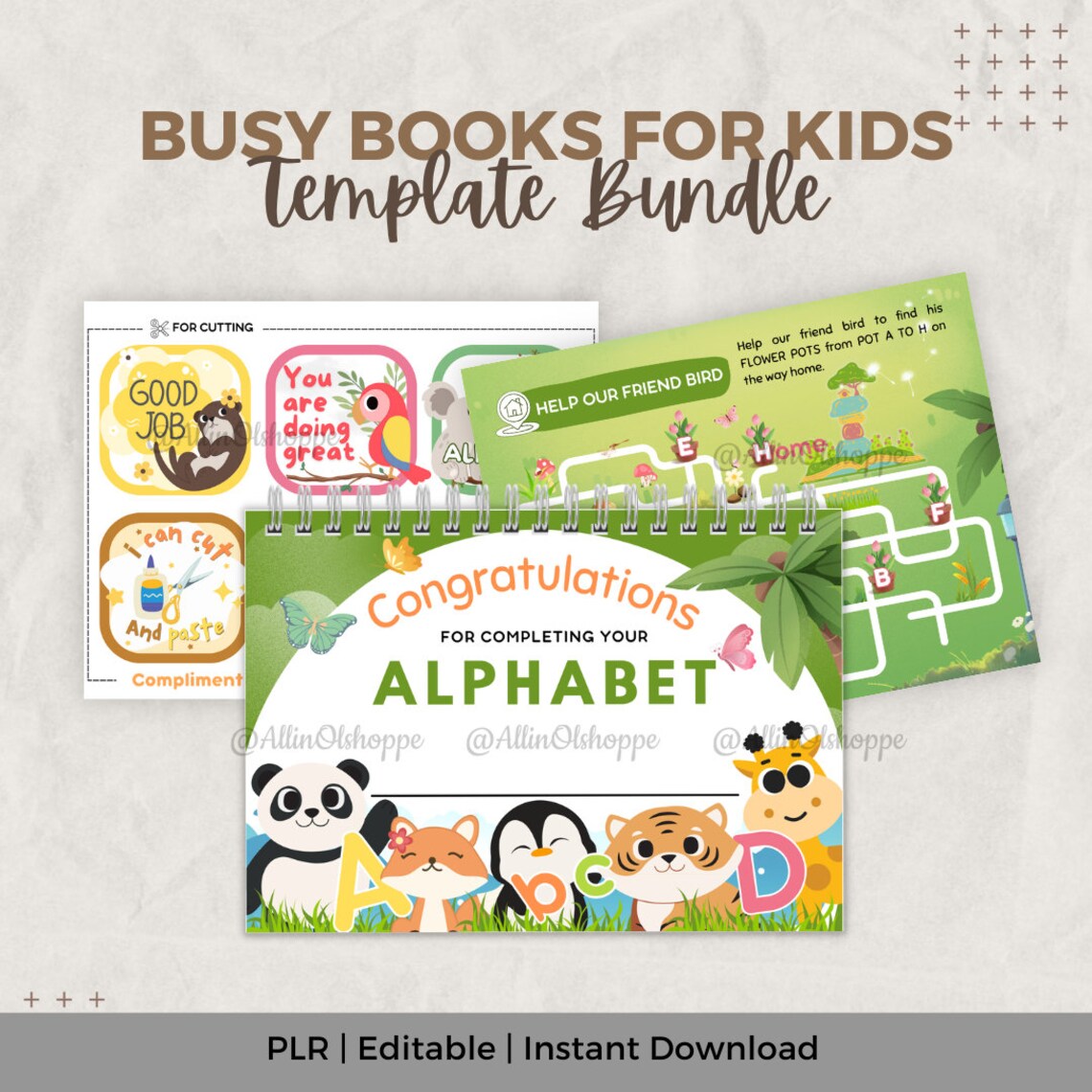 Alphabet Busy Book for Kids, Kids Worksheet, Activity Books, Kids ...