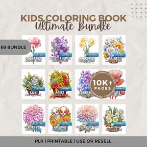 Ultimate Bundle Coloring Book for Kids, Activity Books, Educational ...