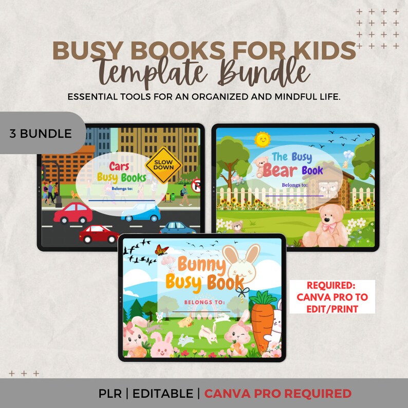 3 Bundles of Busy Book for Kids, Coloring Book, Activity Boo, Kids ...