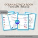 Ocean Animal Activity Book, Under the Sea Tracing Coloring Matchin ...
