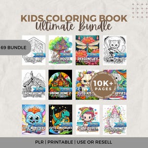 Ultimate Bundle Coloring Book for Kids, Activity Books, Educational ...