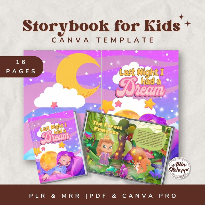 Last Night I Had a Dream Storybook, Kids Books, Editable Kids Story ...