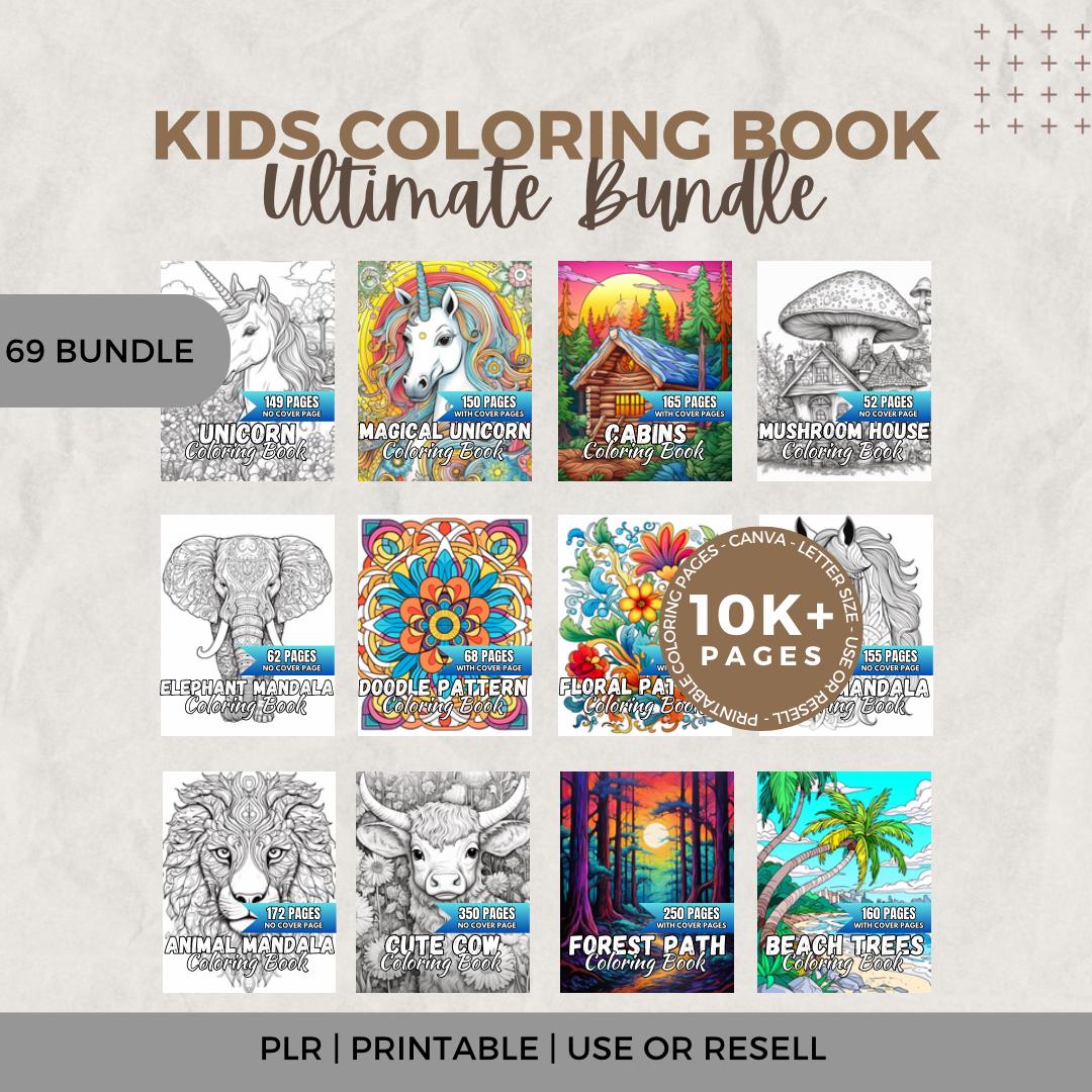 Ultimate Bundle Coloring Book for Kids, Activity Books, Educational ...