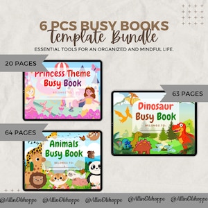 Editable Kids Busy Book Canva Template: 10 Theme Bundle (PLR) - Etsy